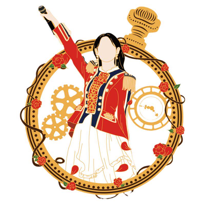 IU Lee Ji Eun Metal Badge - UAENA Fan Gift Collectible