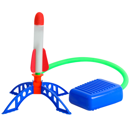 Children's Flying Arrow Rocket Toy - Inflatable Launcher for Outdoor Fun