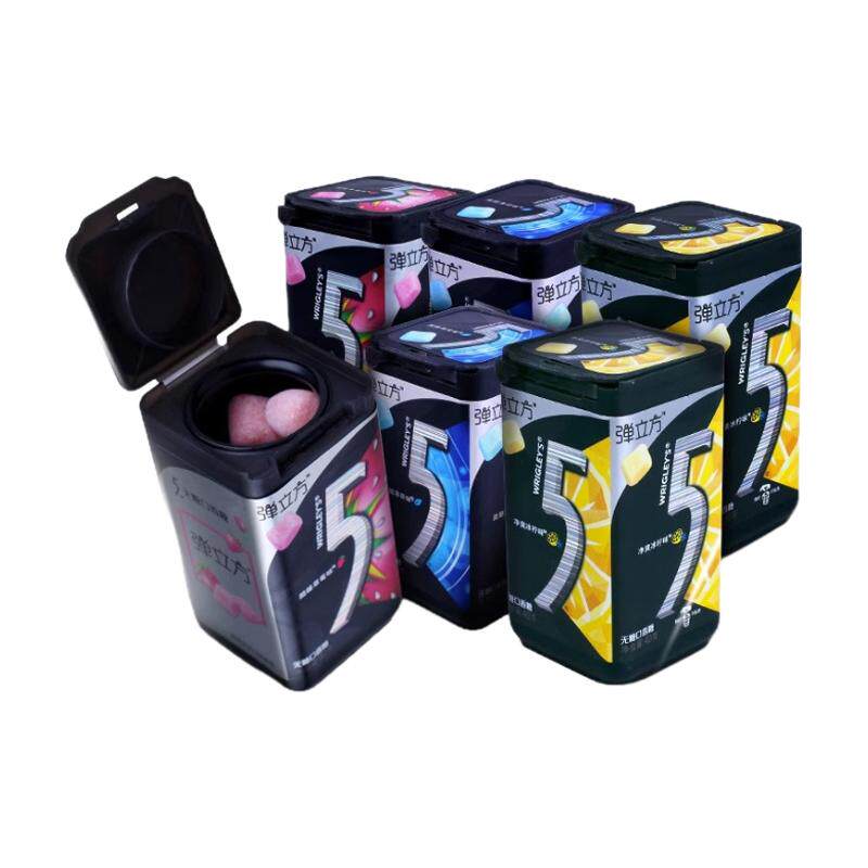 Wrigley 5-Bomb Cube Chewing Gum | Fresh Breath Candy Snacks
