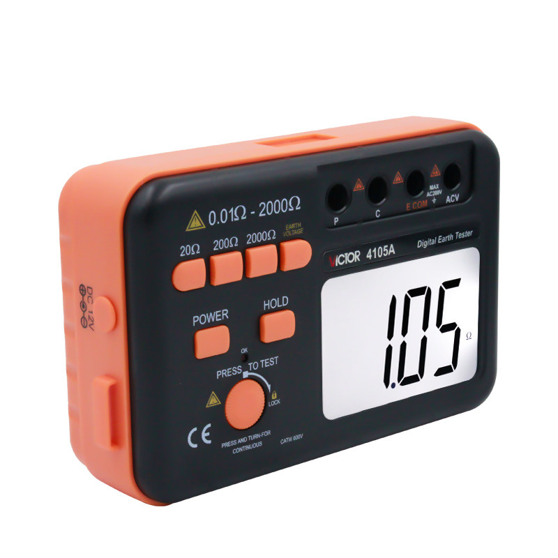 Victor Vc4105 Ground Resistance Tester - Soil Resistivity Meter