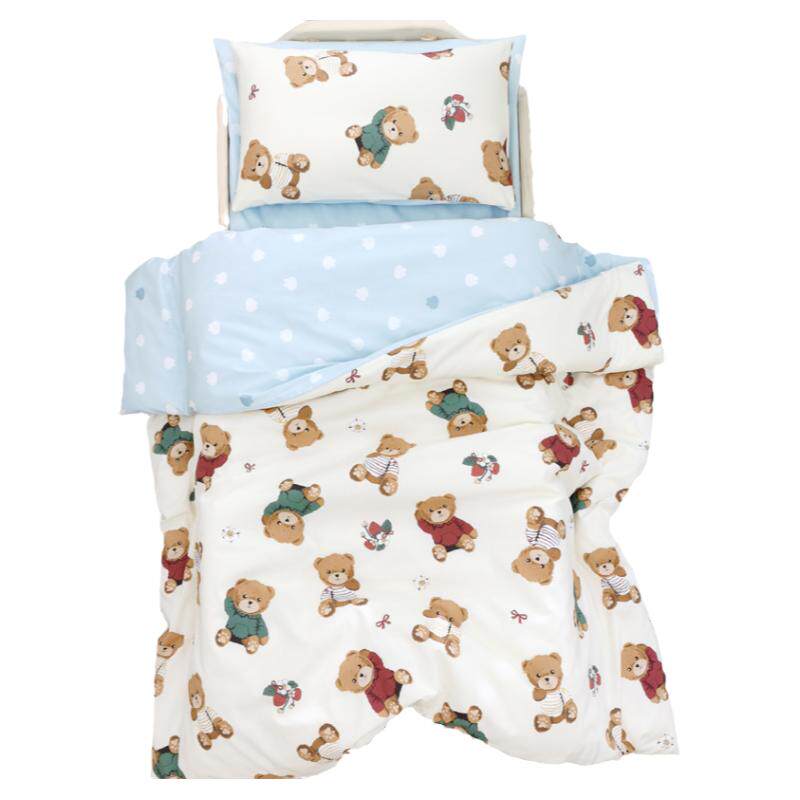 Baby Quilt Cover - Pure Cotton - 120x150cm - Bean Doodle Velvet