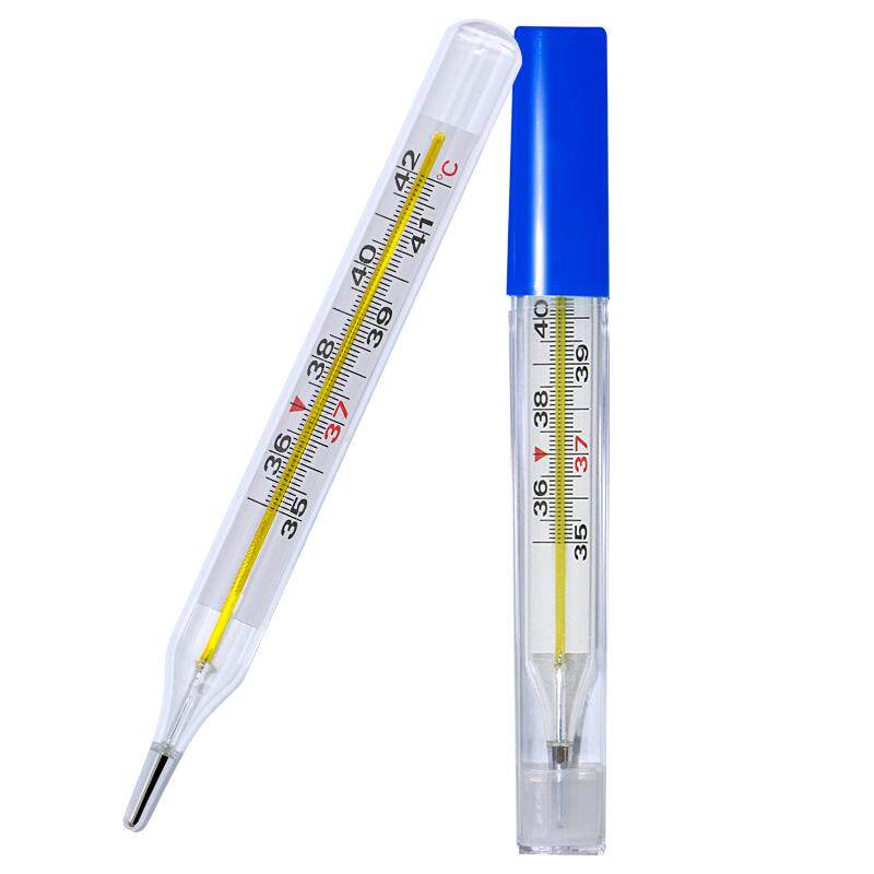 Large Scale Glass Mercury Thermometer - Home & Baby Medical Use