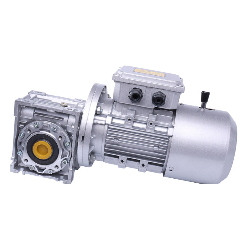Brake Motor with Worm Gear Reducer Aluminum Shell Multi-Mounted Brake ...