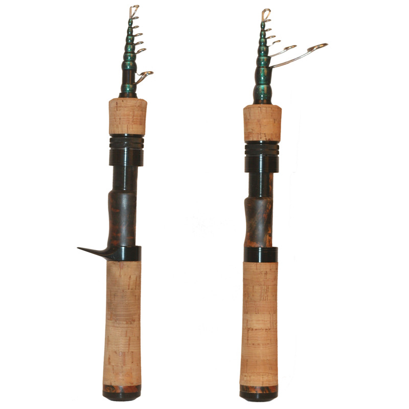Neon Vibrate L 1.78m Telescopic Fishing Rod - Hard Action Carbon Fiber