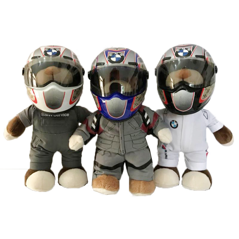 Boneka mewah bmw racing bear rally - dekorasi kotak ekor sepeda motor ...