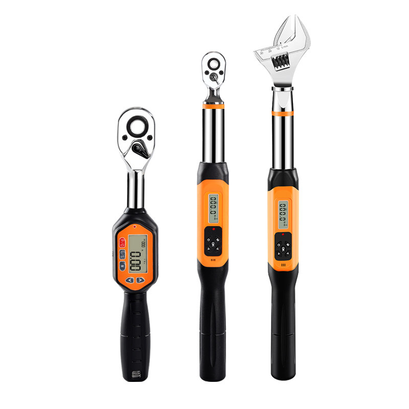 Electronic Digital Display Torque Wrench Auto Repair Ratchet Opening Movable Head Fastener ...