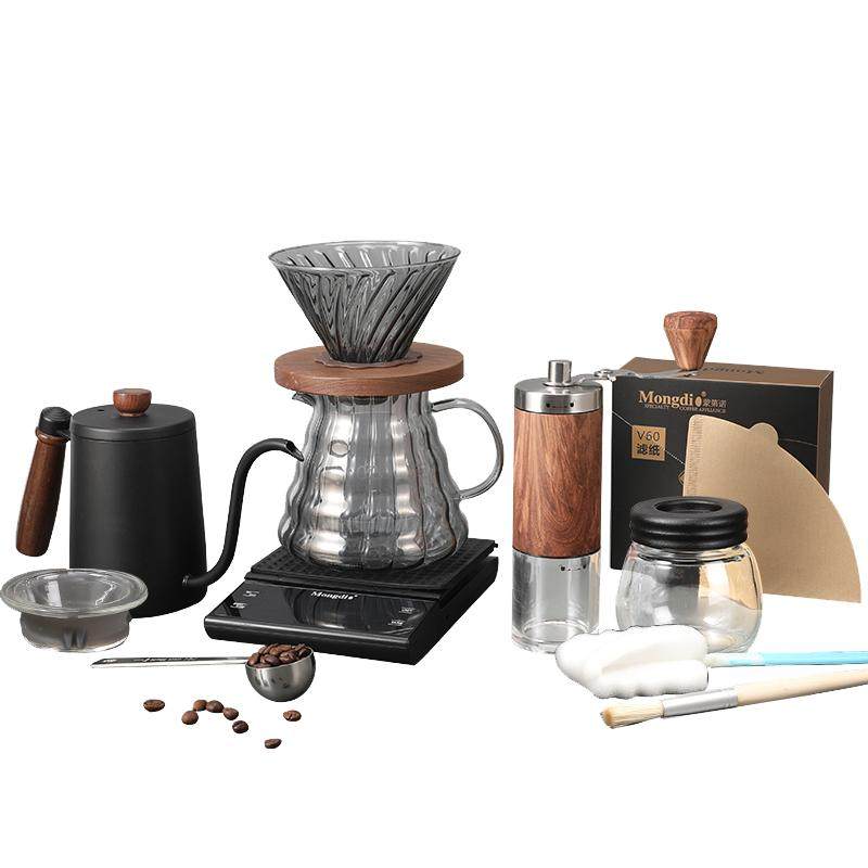 Hand Brew Coffee Set with Grinder and Filter Cup