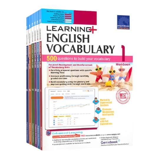 Electronic Vocabulary Learning Workbook for Grades 1-6: English ...