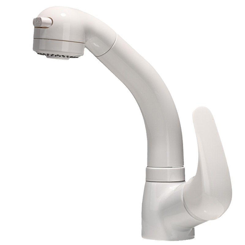 Japanese Washbasin Pull-Out Basin Faucet Lifting White Washbasin Toilet ...