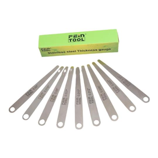 Feintool 304 Stainless Steel Feeler Gauge Set - High Precision Gap Measurement