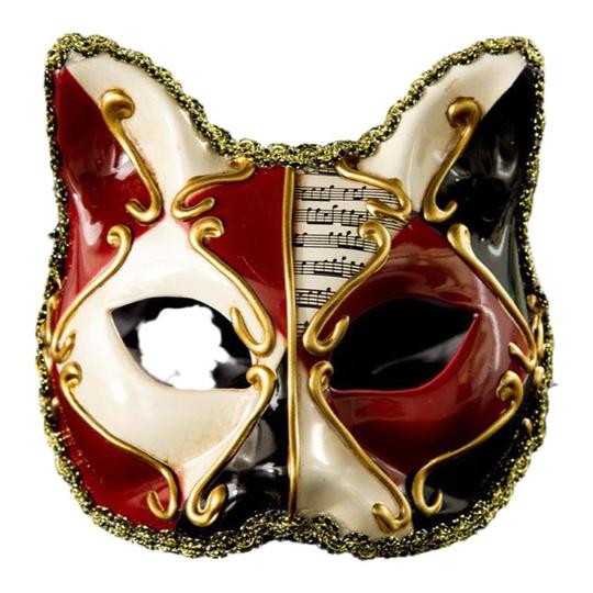 Cat Face Venetian Kitten Mask - Children's Halloween Party Costume