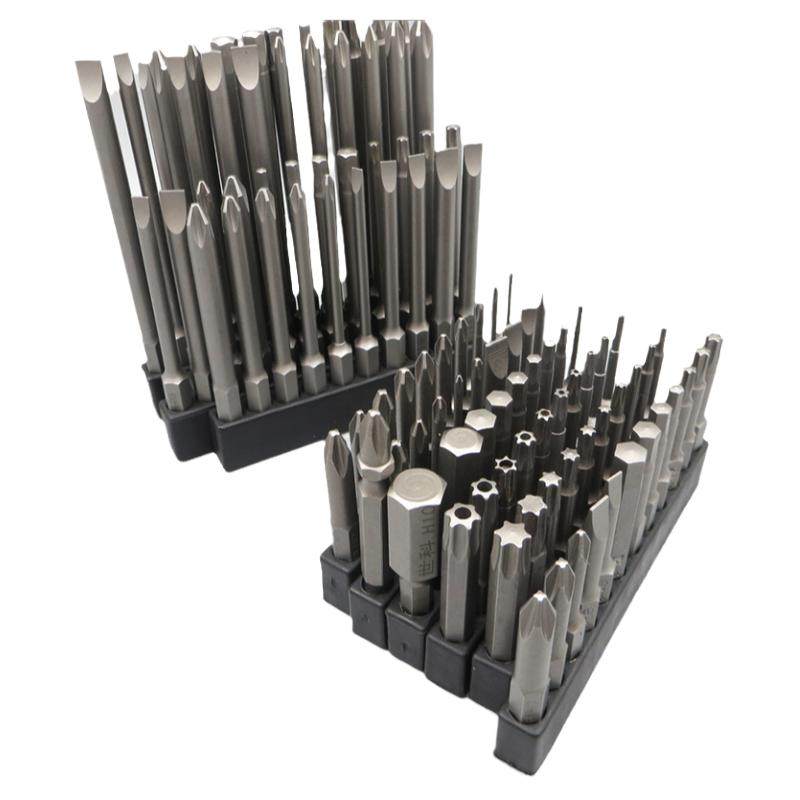 Dewo 6.35mm Cross Head Hex Bit Set - Chromium Molybdenum Steel