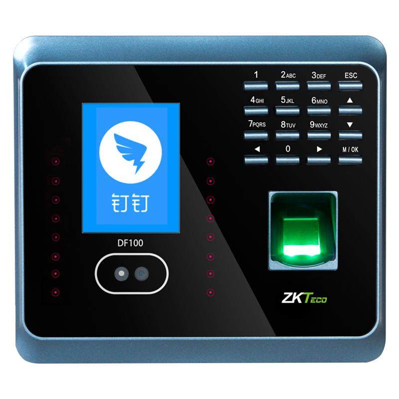 جهاز حضور وانصراف zkteco df100 مزود ببصمة الإصبع والتعرف على الوجه