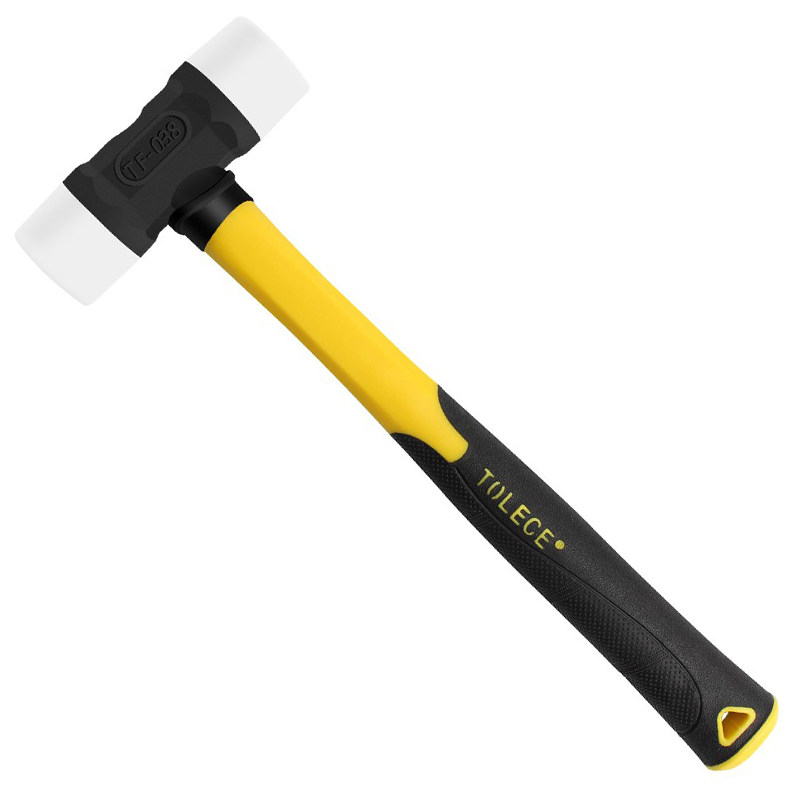 Tolis Solid Rubber Hammer - Nylon Head for Floor Tile Installation