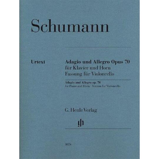 Schumann Adagio & Allegro Op.70 - Cello & Piano - Henle Edition