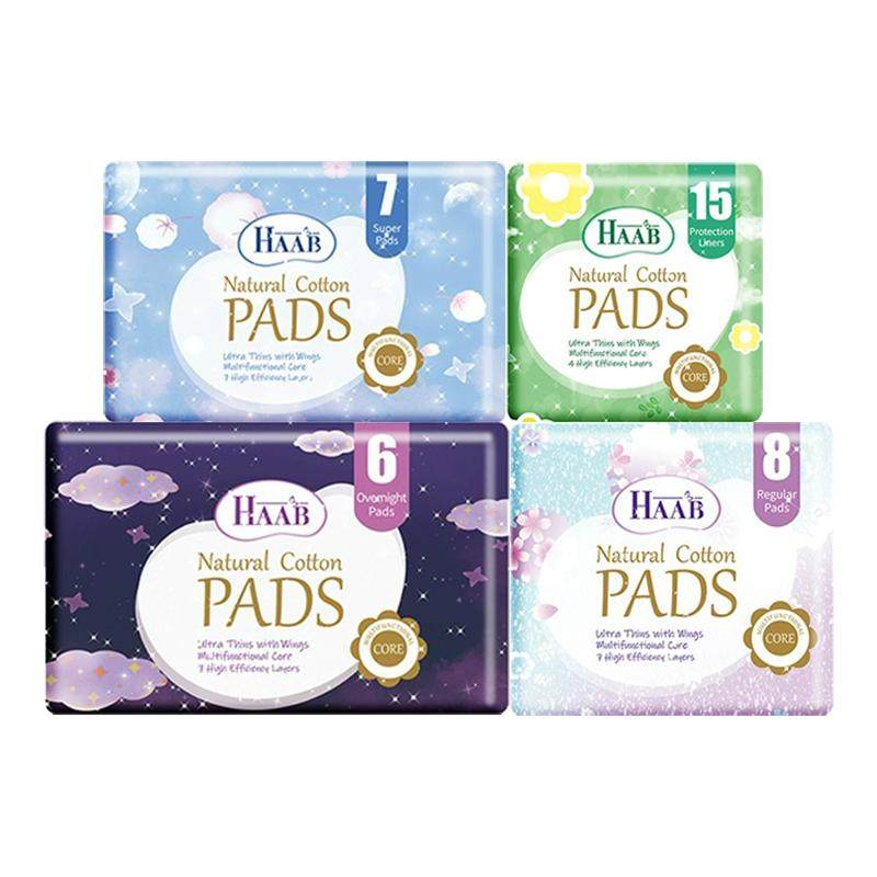 Australian Haab Naked Core Breathable Cotton Soft Sanitary Napkin Super ...