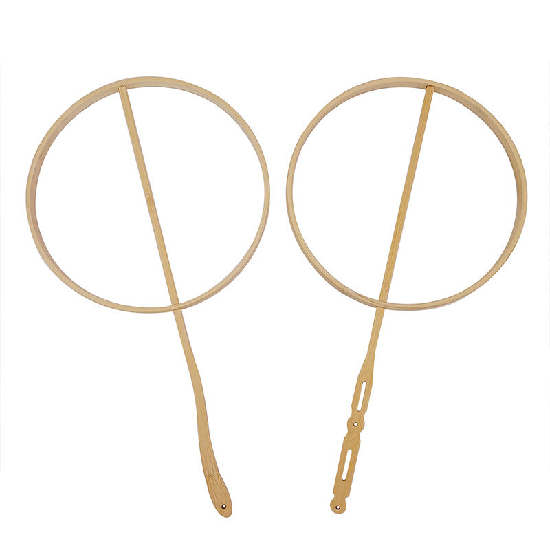Group Fan DIY Material Package Long Handle Ancient Fan Frame Silk Fan ...