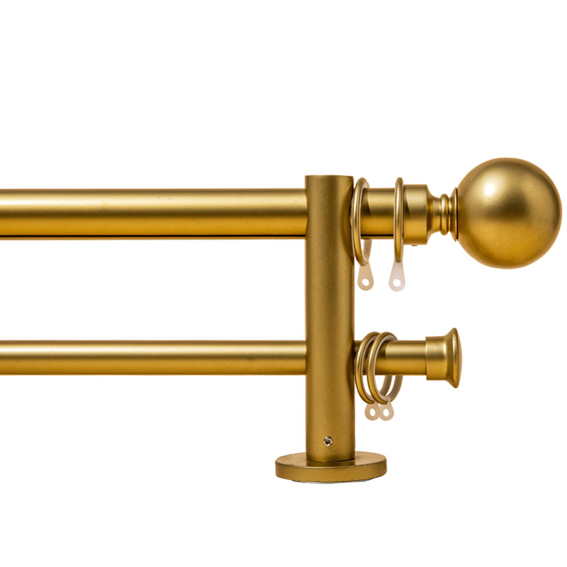 Plum Dance Roman Rod Bracket Set - Aluminum Alloy - Single & Double