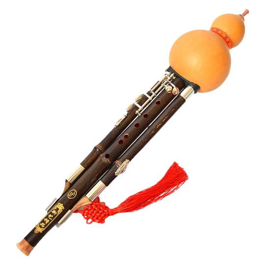 Hulusi Musical Instrument with Seven Holes and Three Keys - Purple ...