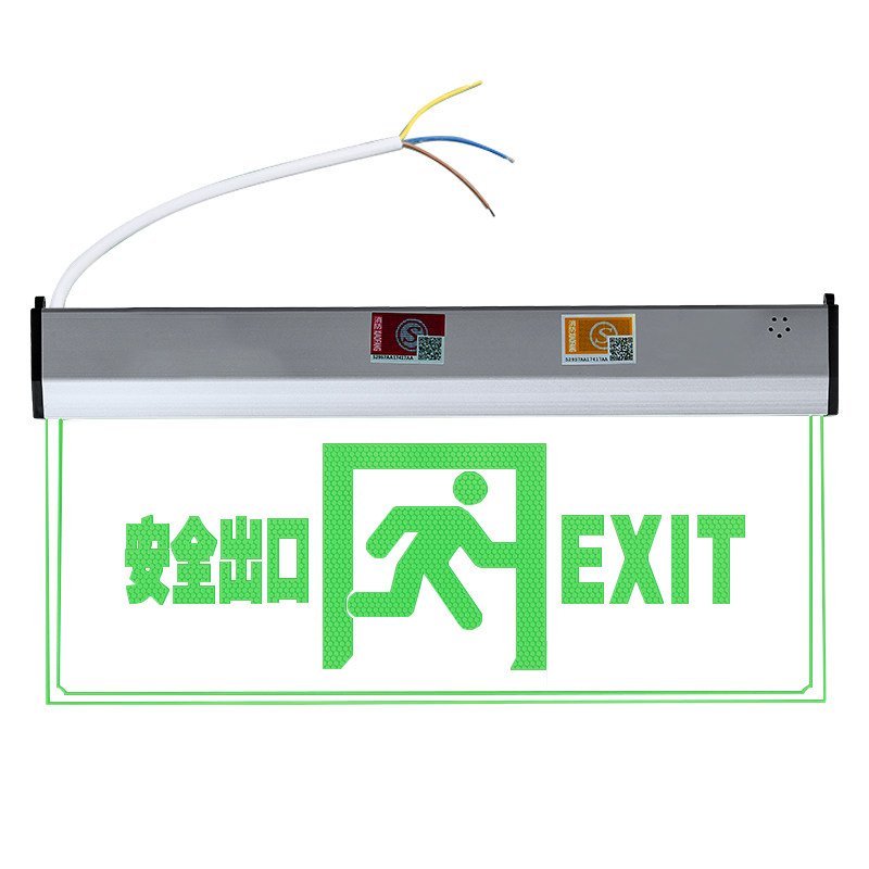 Crystal LED Emergency Glass Hoisting Acrylic Sign | Safety Exit Toilet ...