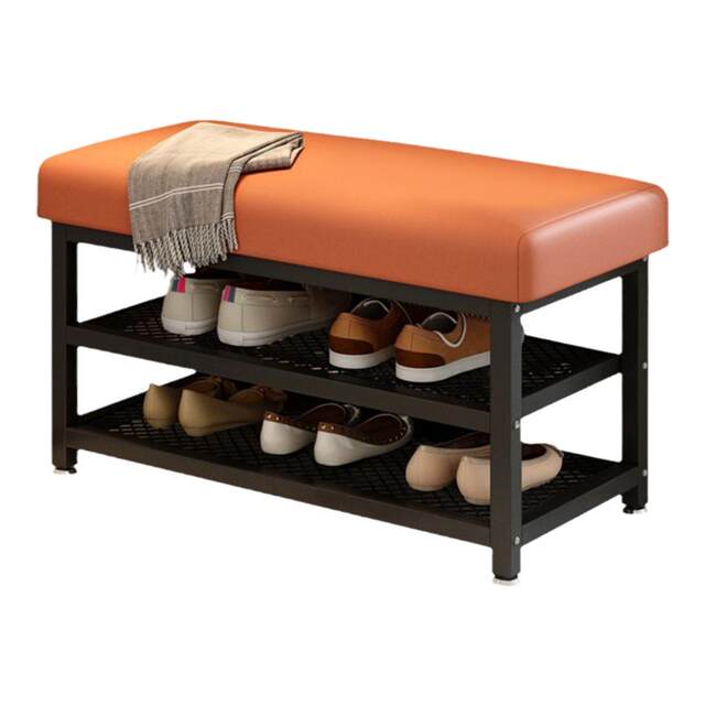 Change the shoe stool at the door of the house, you can sit on the door ...