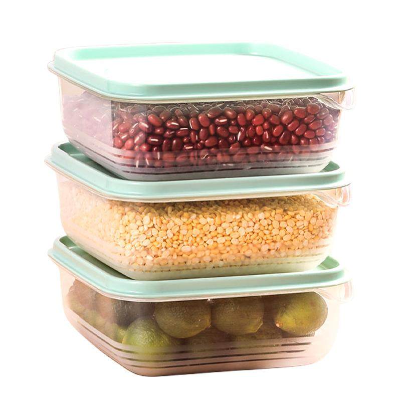 Crisper Box - Food-Grade Refrigerator Plastic Storage Box for Lunch ...