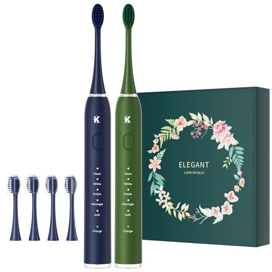 Cepillo de Dientes Eléctrico Sónico Ebonee K1s - Set para Parejas ...