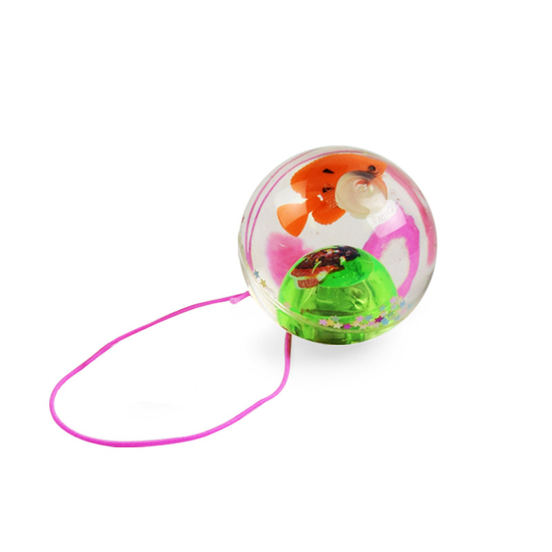 Glowing Yo-Yo Bounce Ball Toy - Silicone Crystal Ball for Kids