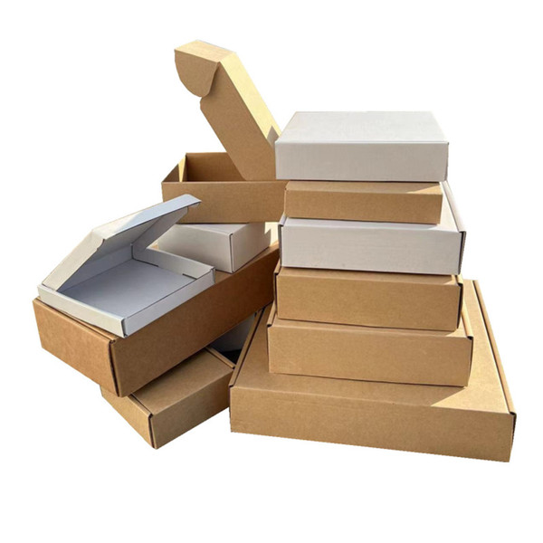 Square kraft paper white airplane box packing three layers | Airplane ...