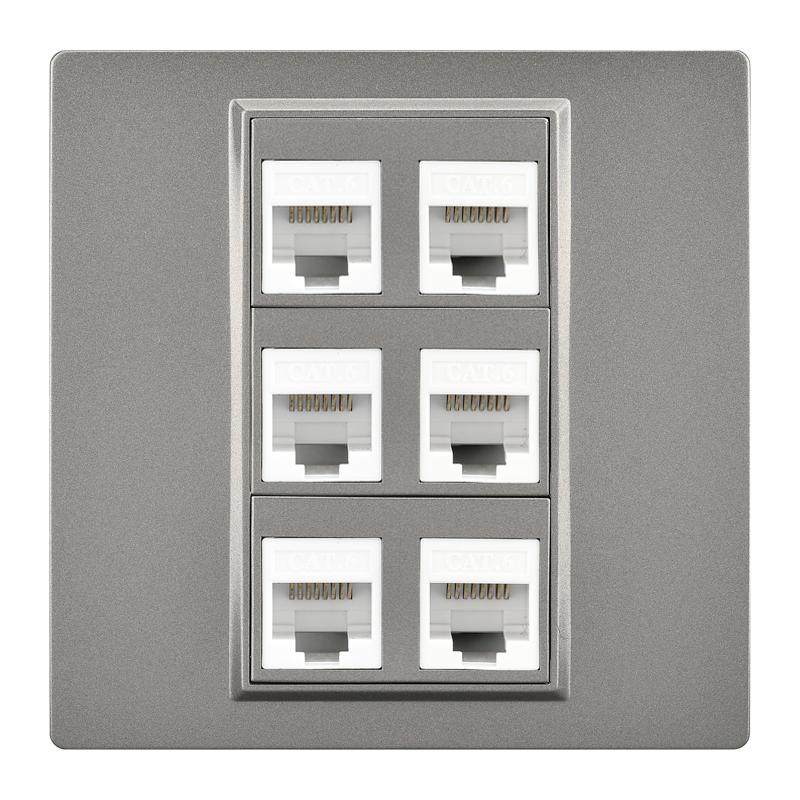 Enchufe para computadora con múltiples orificios y posiciones múltiples ...