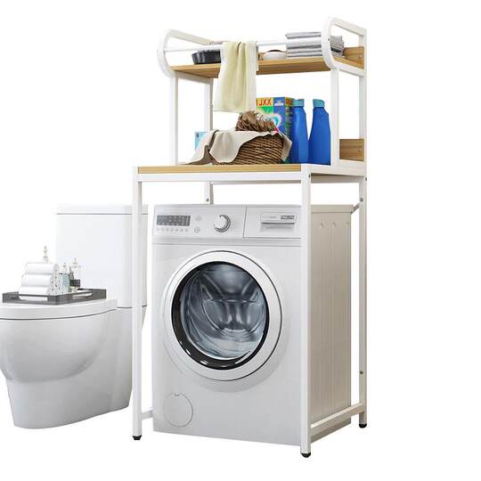 Washing Machine Rack - Floor-to-Ceiling Storage Rack for Balcony Bathroom