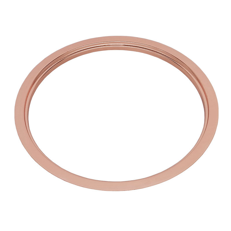 Customized Stainless Steel Sunken Golden Copper Black Hot Pot Ring Flat ...