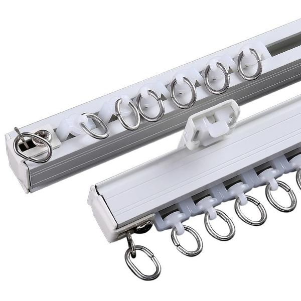 Aluminum alloy straight track pulley single double curtain | Hd Curtain Rod