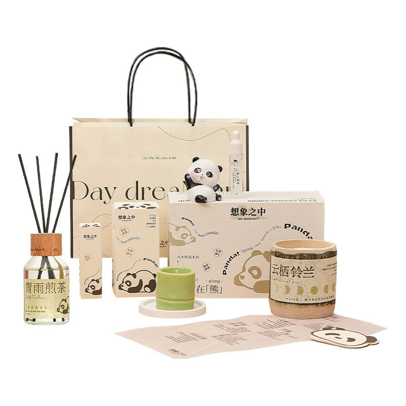 Panda Aromatherapy Gift Box Set - Fireless Essential Oil for Girls ...