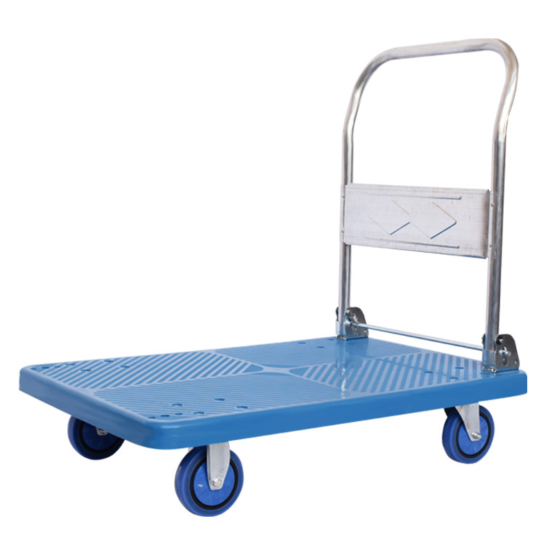 Flatbed Portable Push Truck Folding Trolley - Cargo Trailer for ...