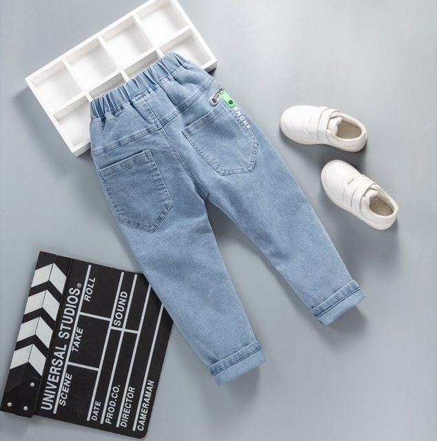 Children's clothing boys' denim trousers 2025 spring and autumn new ...