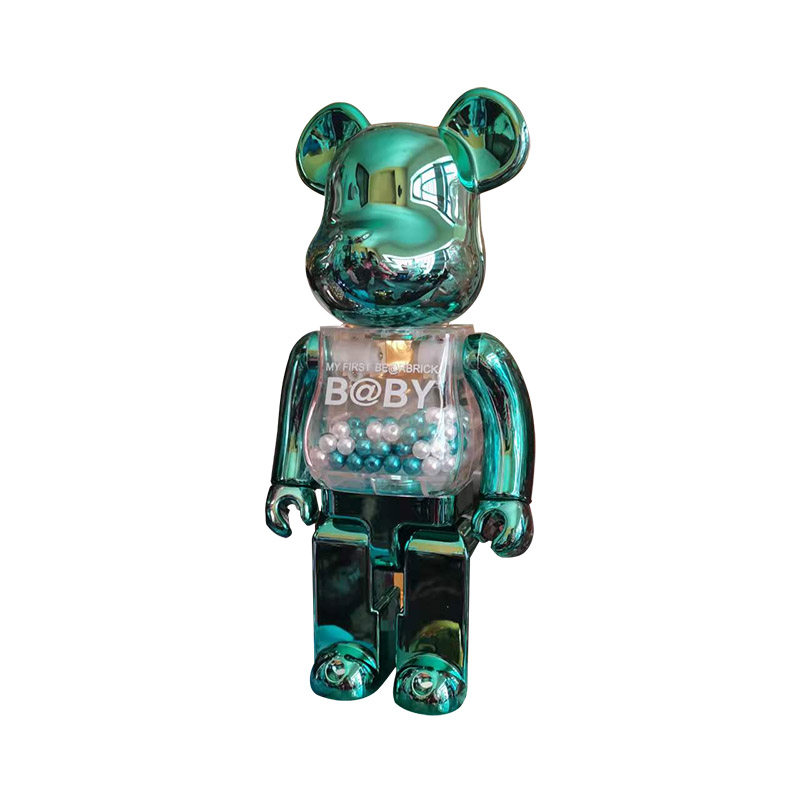 Be@rbrick 400% xgirl Bearbrick Building Block Figure - สีชมพูเรืองแสง