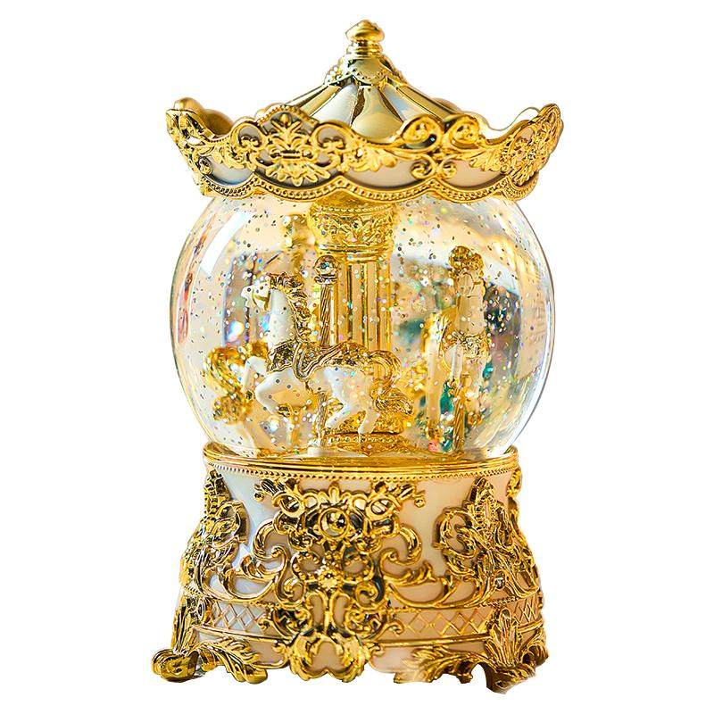 Fantasy Carousel Crystal Ball Music Box Music Box for Boyfriend ...