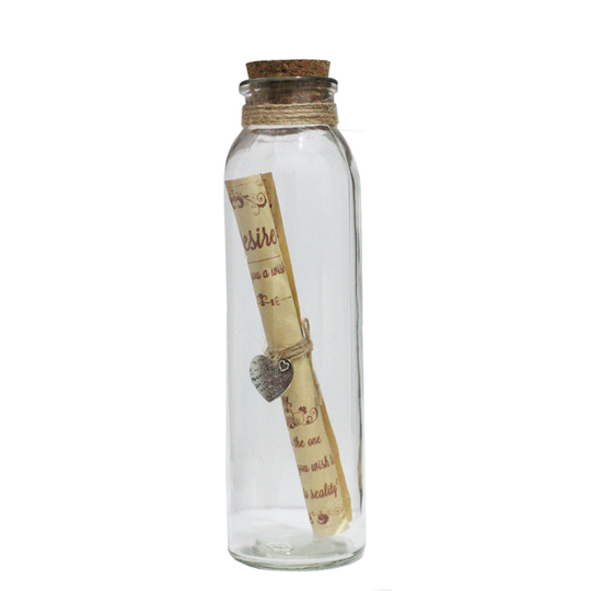 Pincheng Retro Glass Wish Bottle - Love Letter Time Capsule