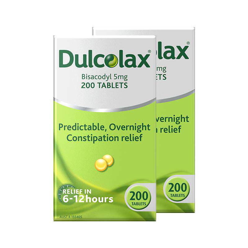 Dulcolax Laxative Tablets 200 Count - Relief for Constipation