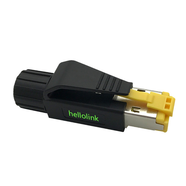 Industrial anti-vibration eight-core profinet crystal head | Hellolink ...