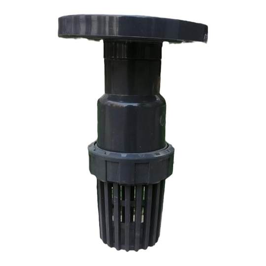 Flanged Gray UPVC Plastic Bottom Valve - Corrosion-Resistant with Thick ...