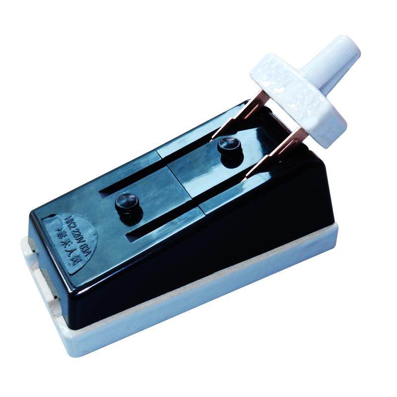 Old-Fashioned Electric Gate Knife Switch 220V 32A Black Porcelain Plate ...