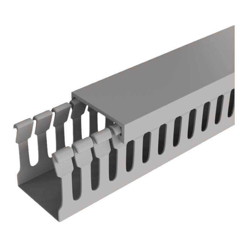National Standard PVC Wire Trough - Flame Retardant Cable Management - Gray