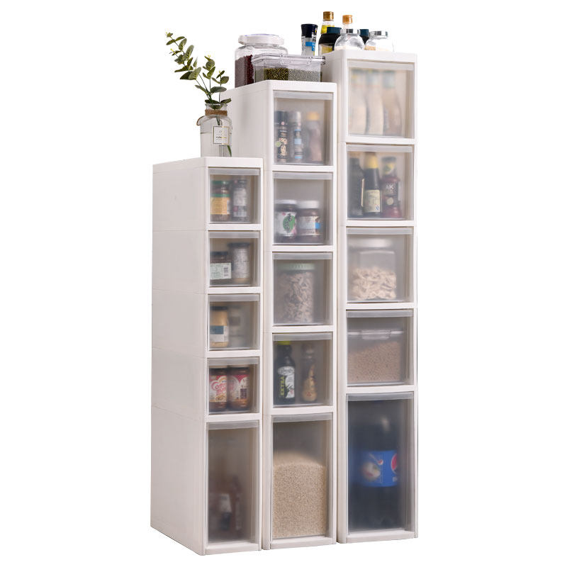 Rising Drawer Gap Storage Cabinet for Kitchen and Bathroom Organization