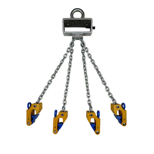 Li Ying Oil Drum Lifting Clamp - Double Chain Forklift Hook