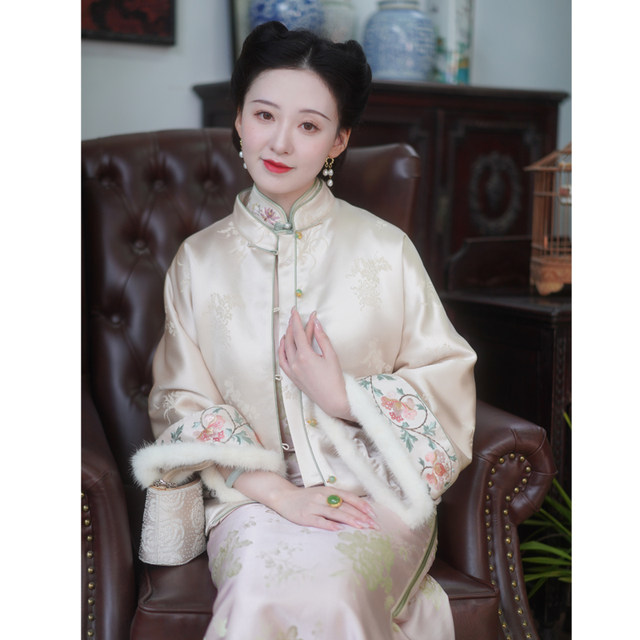 New Chinese retro Tang dress women's top cotton cotton cotton cotton ...