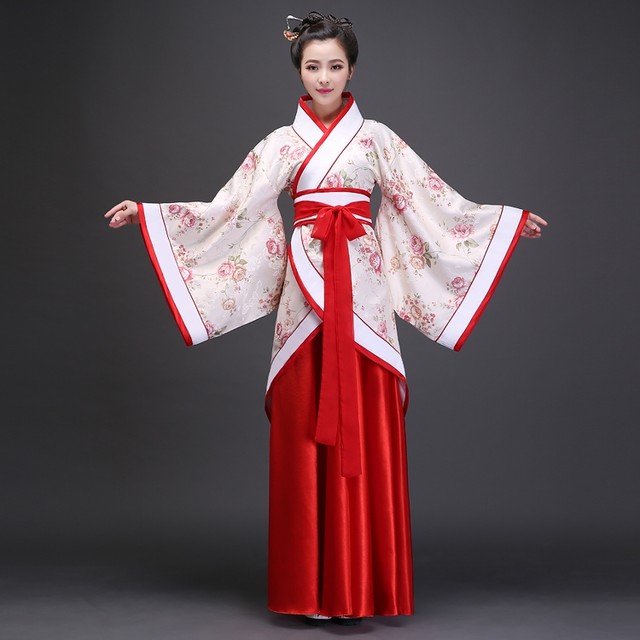 2020 new female Hanfu Qu 裾 costume Fairy clothing Hanfu female student ...