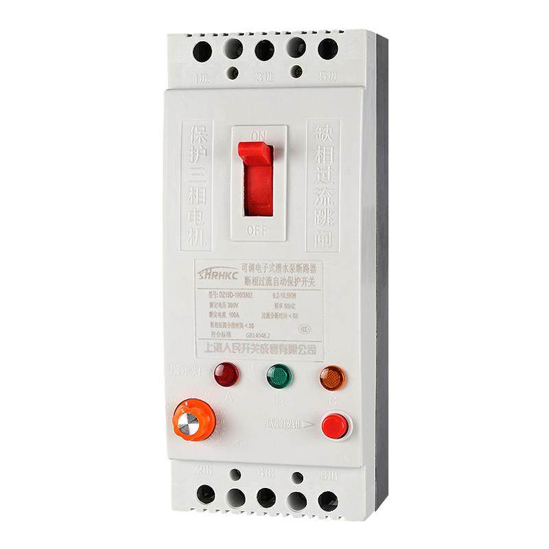 Shanghai People's Three-Phase Motor Phase Loss Protector 380V Water Pump Overload Switch 40A Fan ...