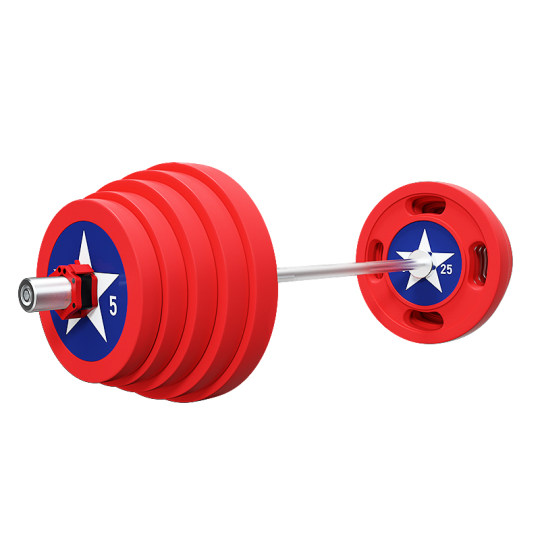 Captain America PU Barbell Piece - Professional Fitness Equipment Set ...